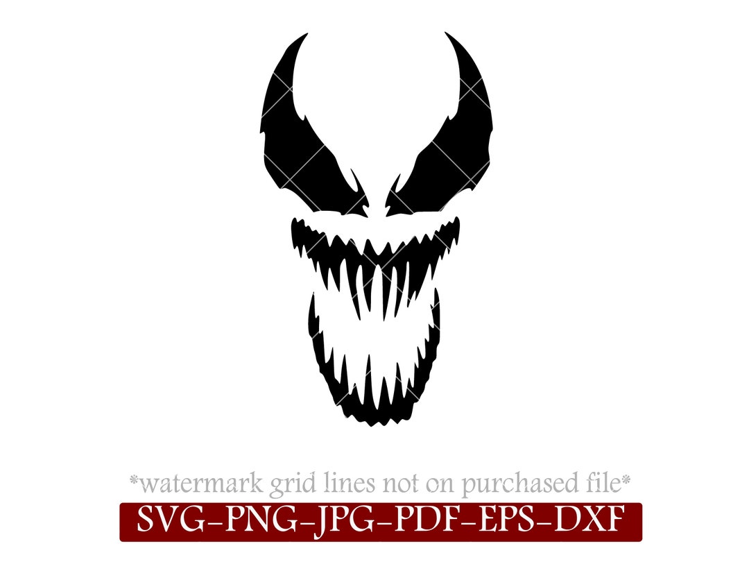 Venom Symbol SVG, Horror DIY Decal, Superhero Symbol, Anti Hero Digital ...
