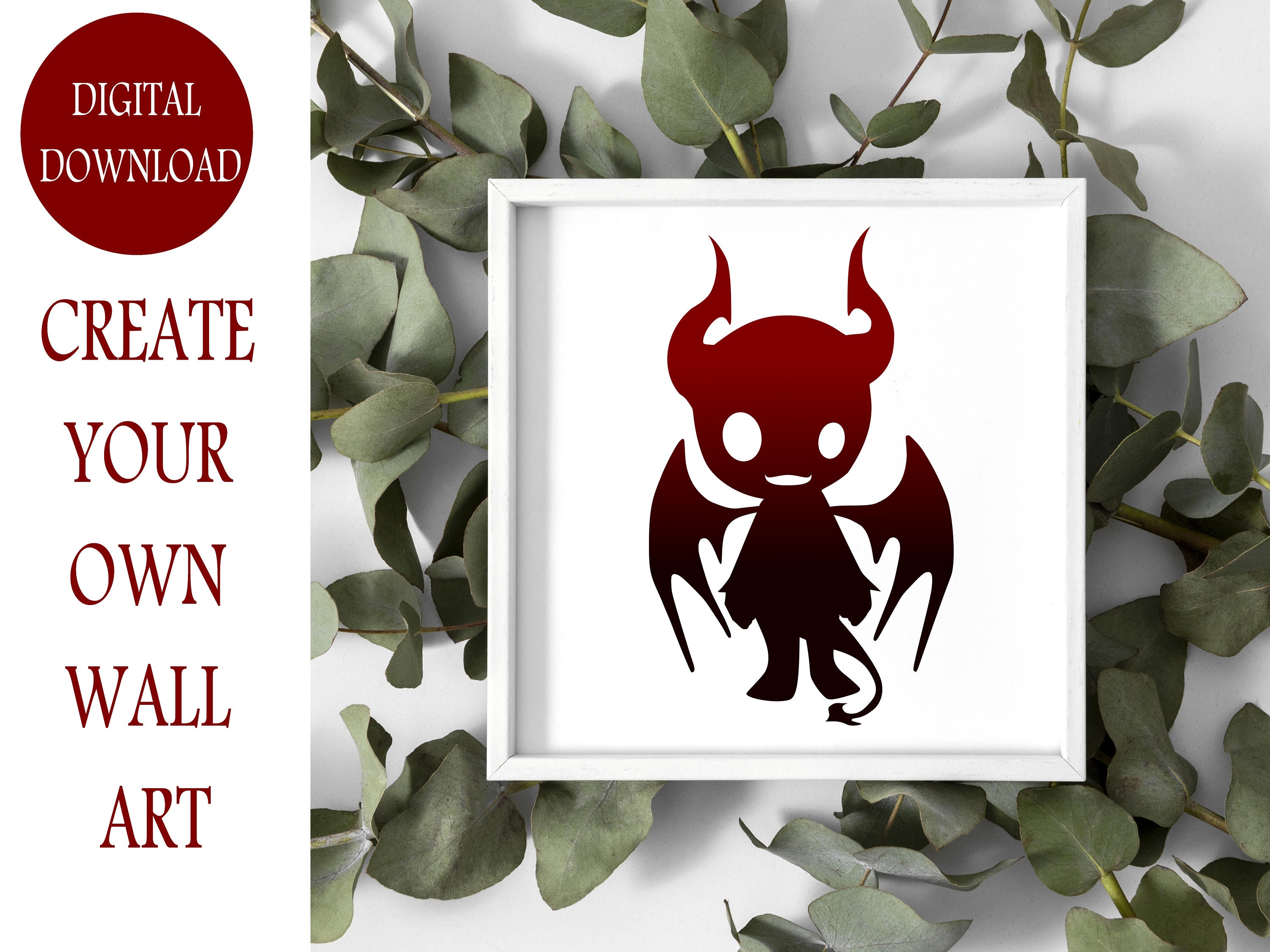 Imp Svg, DIY Devil Graphic, Devilish Art, Edgy Crafting, Cheeky Baby ...