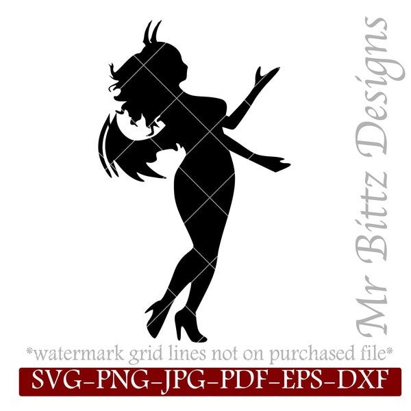 Succubus Stencil - Etsy