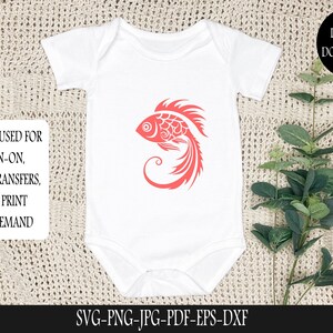 Fish SVG Graphic, Cricut Silhouette, DIY Decal, Seaside, T Shirt Iron ...
