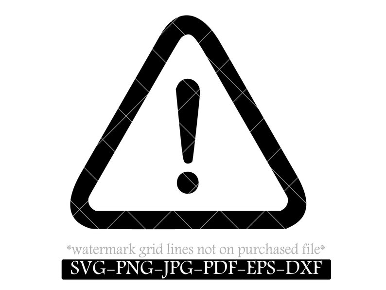 Danger Symbol SVG, DIY Decal, Caution Symbol, Digital Download, Cricut ...