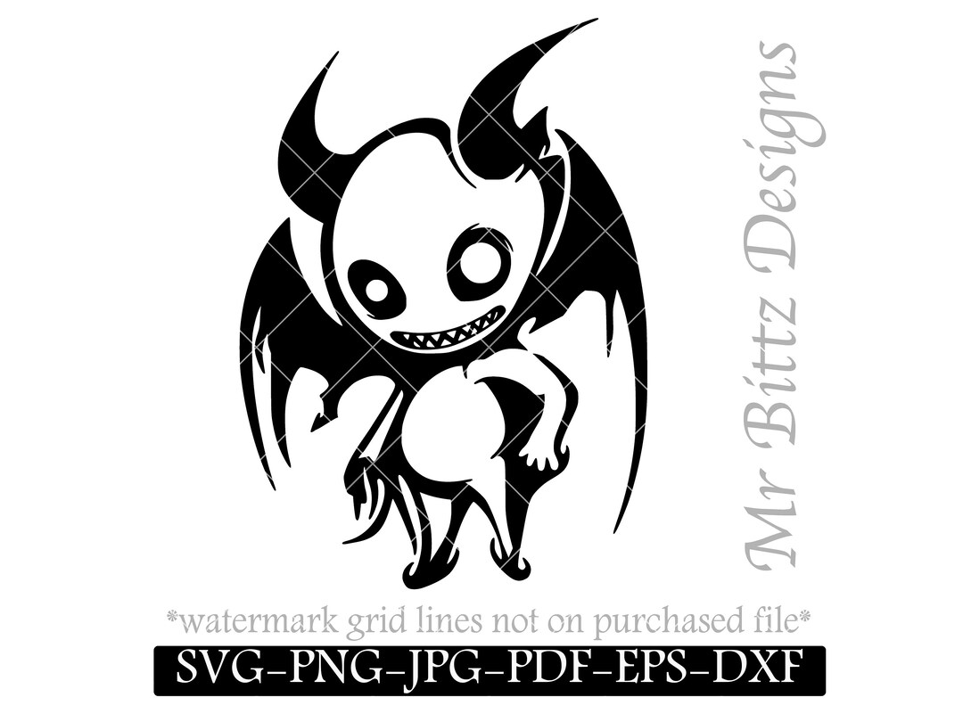 Imp Svg, DIY Devil Graphic, Devilish Art, Edgy Crafting, Cheeky Baby ...