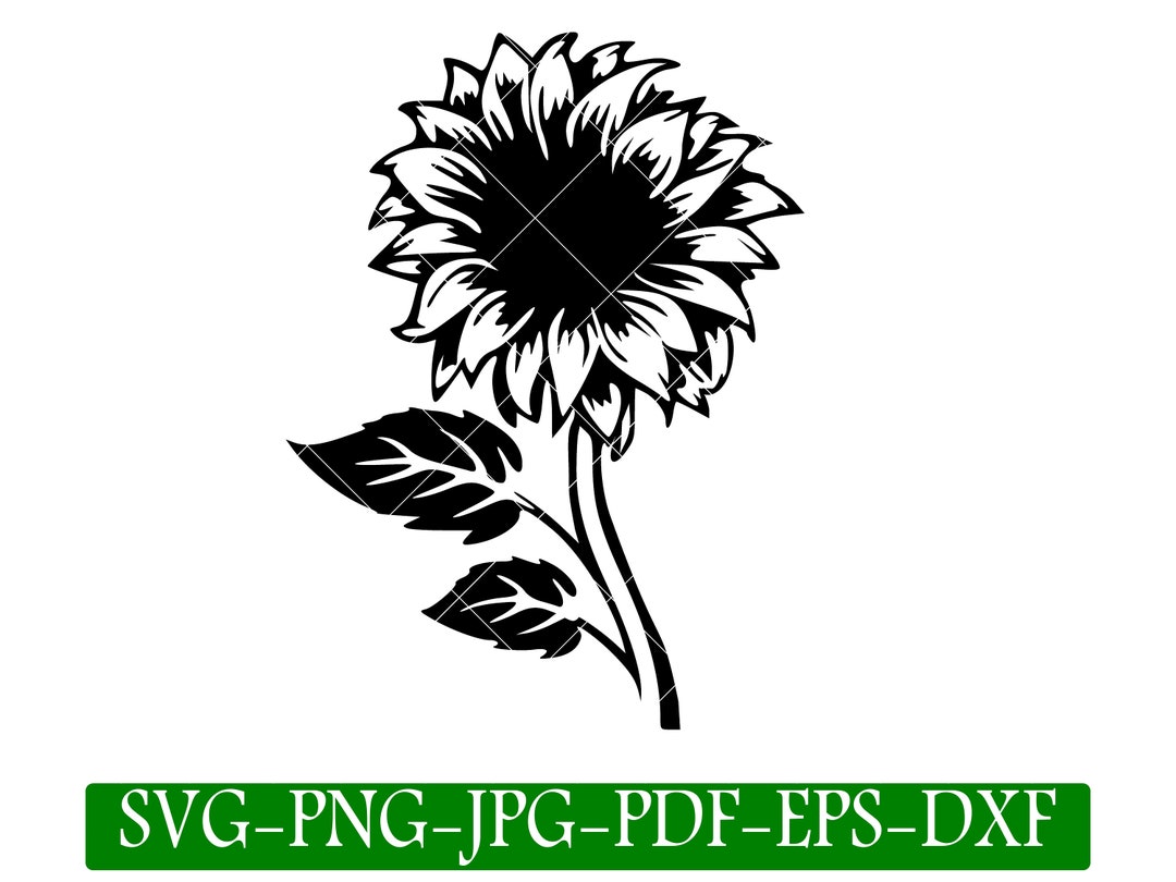 Sunflower SVG Floral Png Transfer Sticker File Vector - Etsy