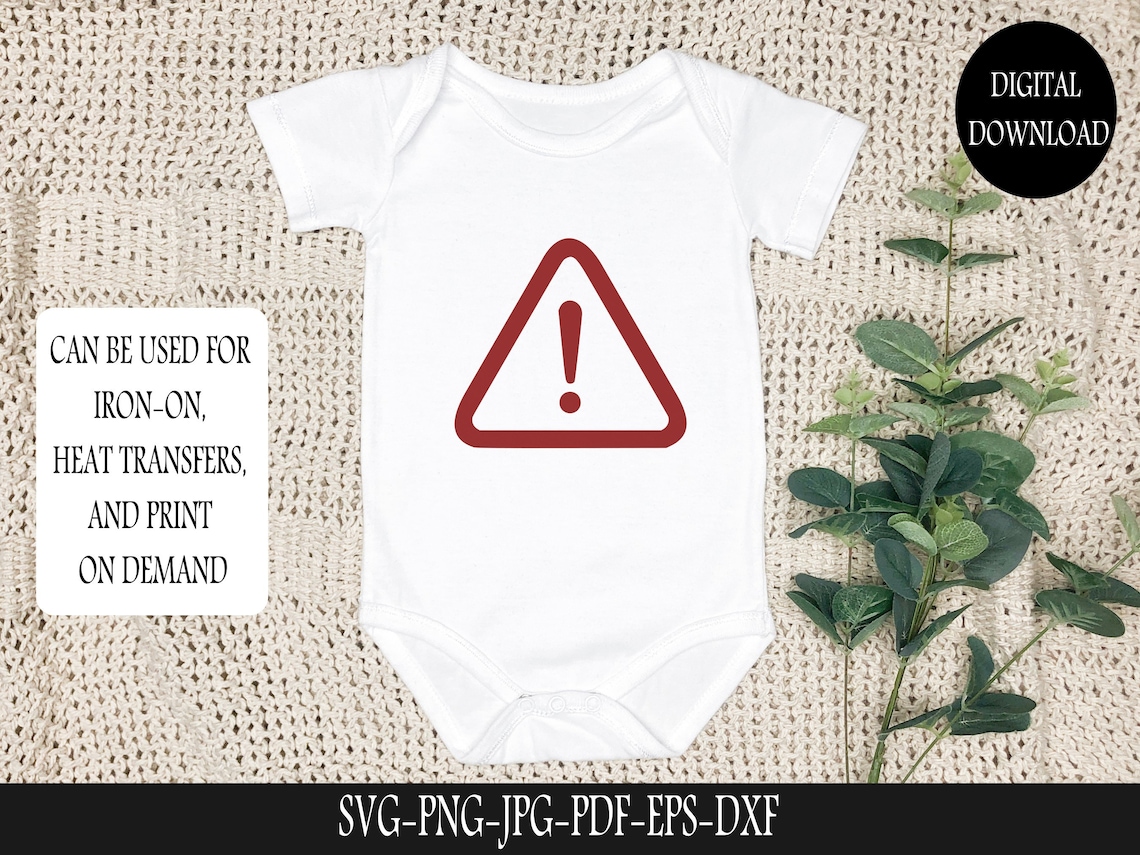 Danger Symbol SVG, DIY Decal, Caution Symbol, Digital Download, Cricut ...