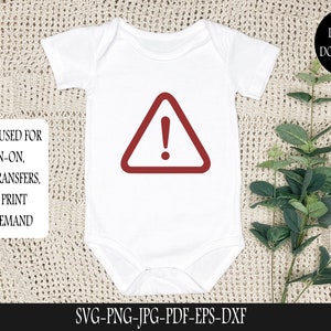 Danger Symbol SVG, DIY Decal, Caution Symbol, Digital Download, Cricut ...
