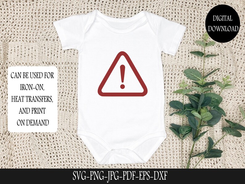 Danger Symbol SVG, DIY Decal, Caution Symbol, Digital Download, Cricut ...