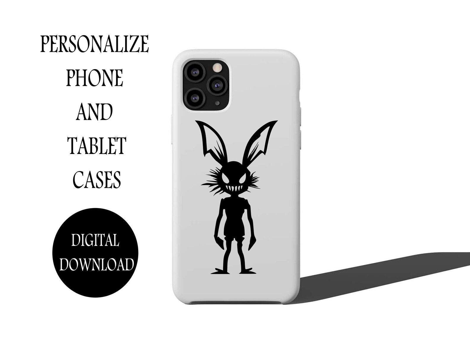 Bad Bunny SVG, Evil Rabbit Silhouette JPG, Easterween, Evil Easter ...