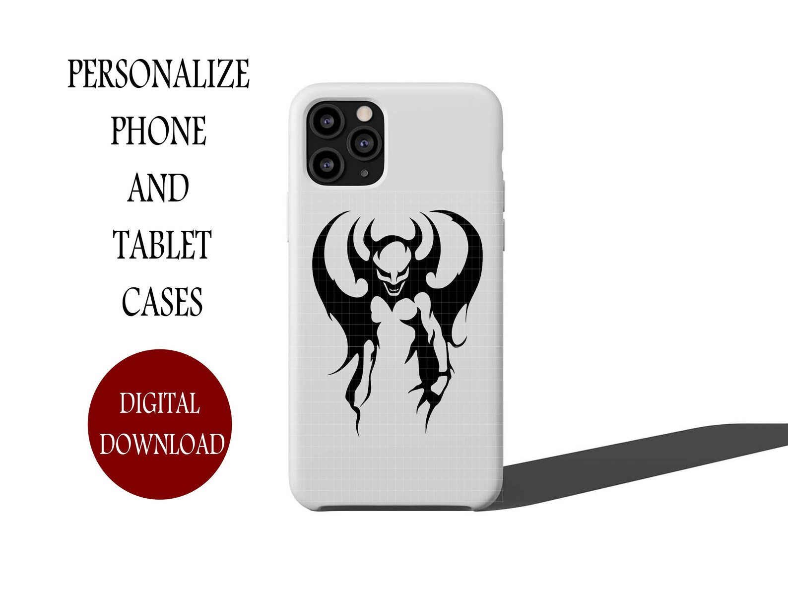 Demon Svg DIY Devil Graphic Devilish Art Edgy Crafting - Etsy