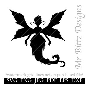 Dark Fairy SVG Evil Fairy Sprite Naiad Fae Faerie Pixie - Etsy