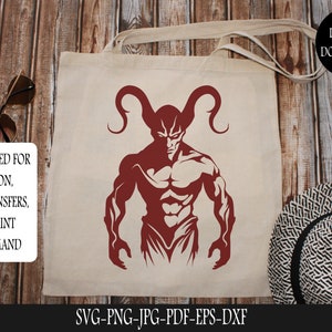 Demon Svg, DIY Devil Graphic, Devilish Art, Edgy Crafting, Cheeky Satan ...