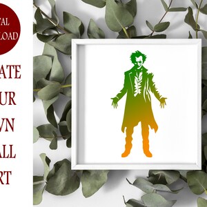 Evil Clown SVG Bundle, Jester DIY Transfer Sticker, Iron on Graphic ...