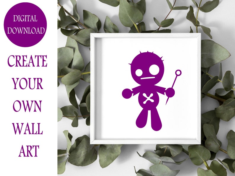 Voodoo SVG, Voodoo Doll Digital Download, DIY Decal, Occult Sticker ...
