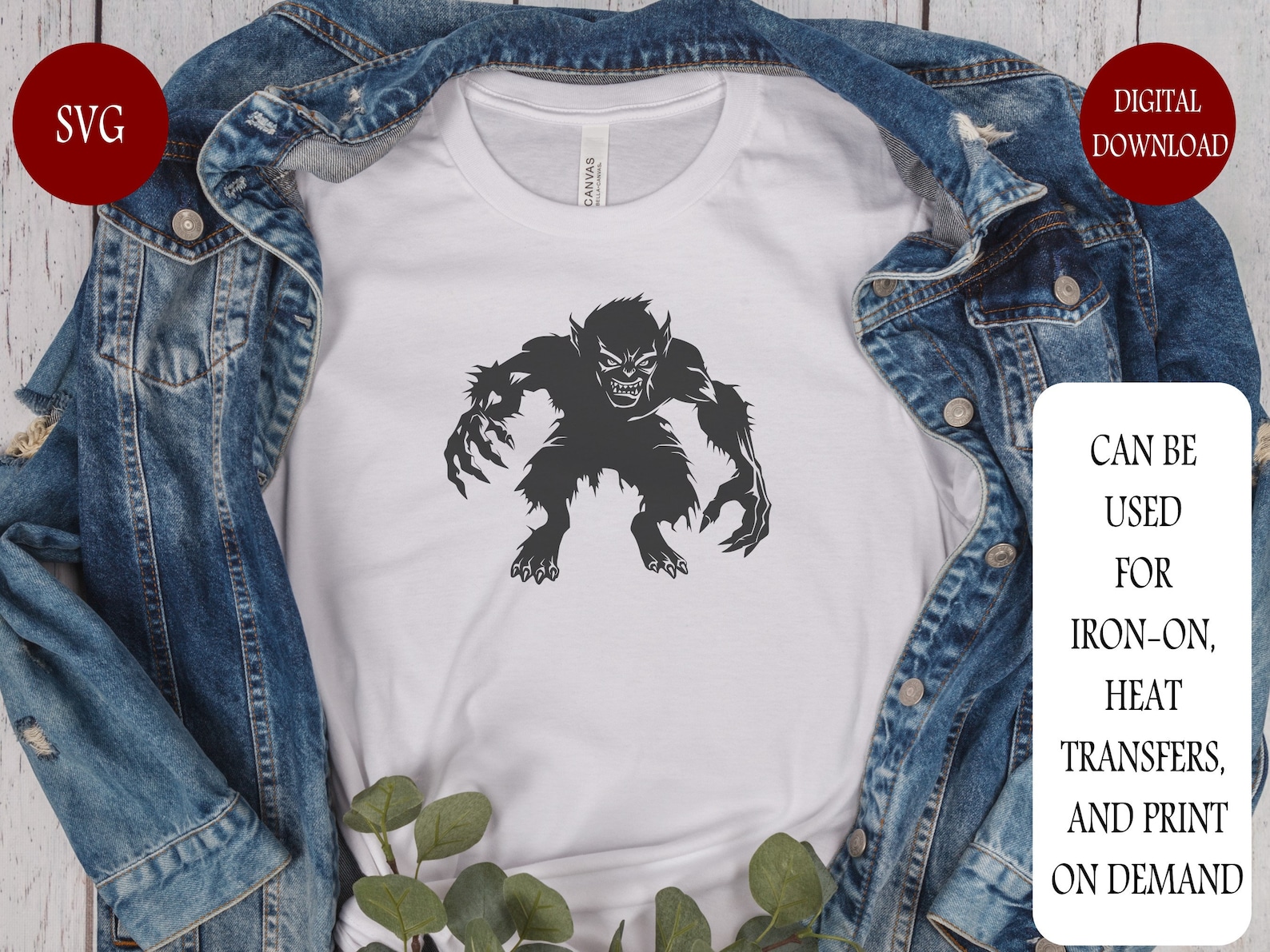 Troll SVG, Werewolf, Wolf Man, Ogre, Brute, Halloween Monster, Hairy ...