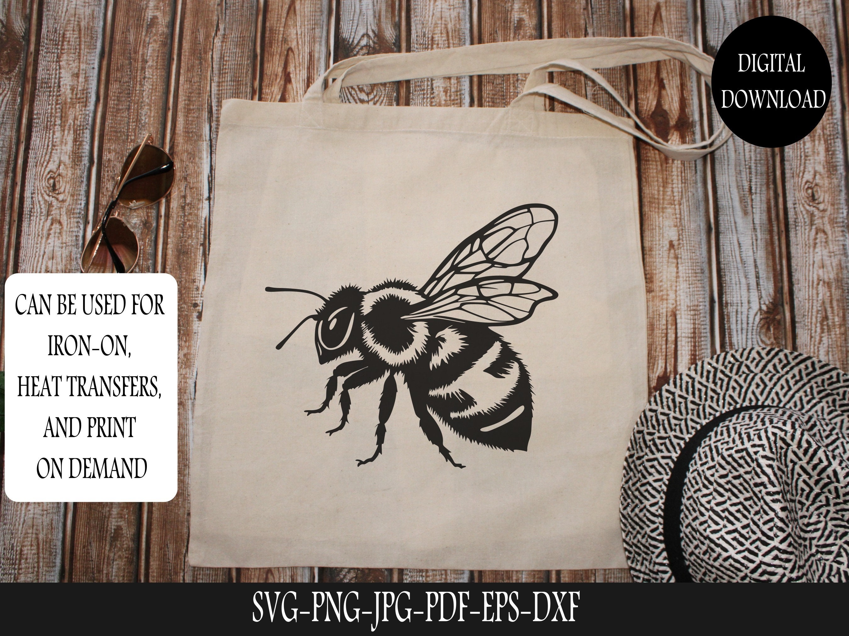 Bee Svg Honey Bee Clipart Bumble Bee DIY Decal Cricut Bee - Etsy