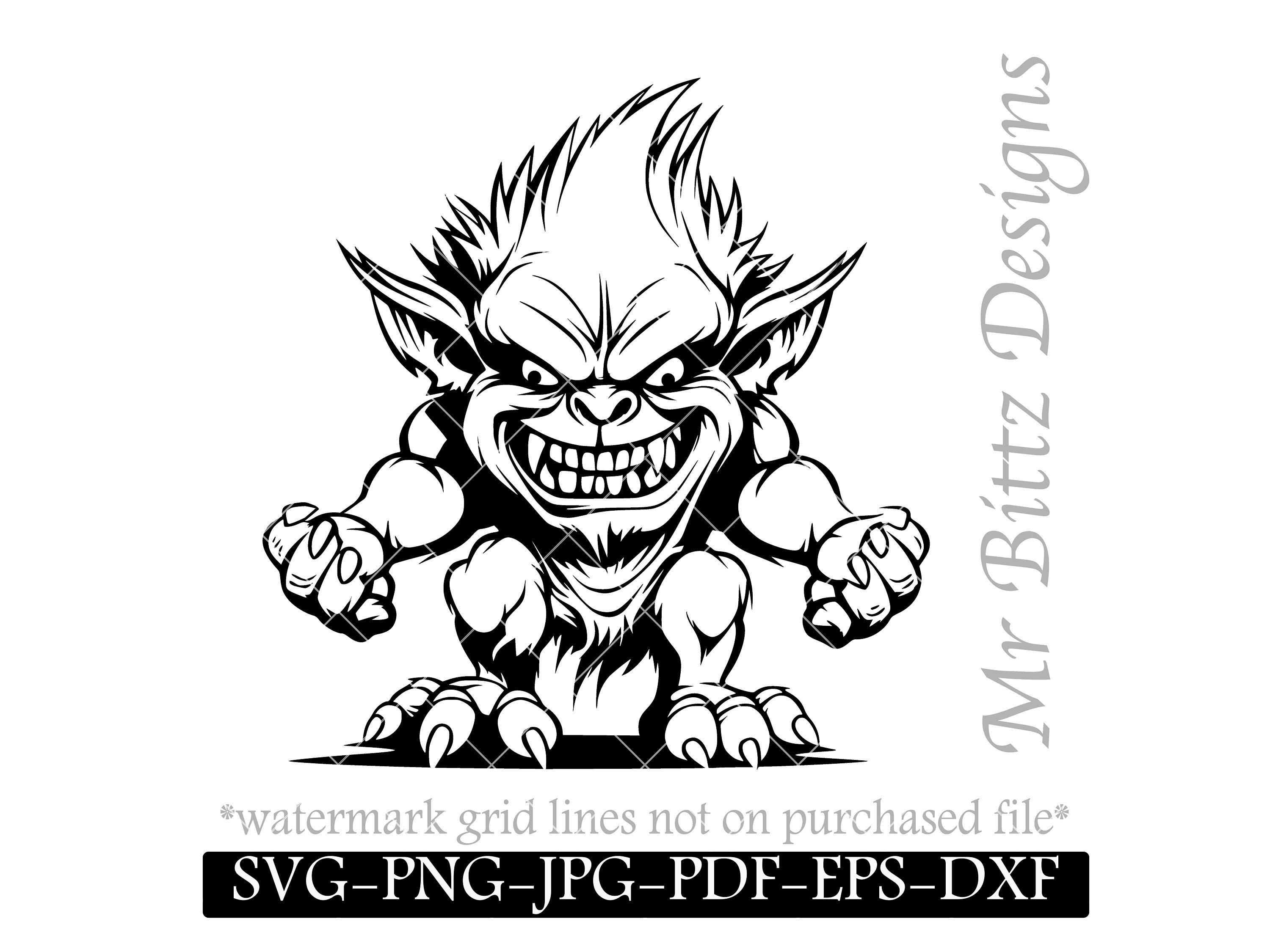 Goblin SVG, Mischievous Gremlin, Evil Imp, Hobgoblin, Troll, Puck ...