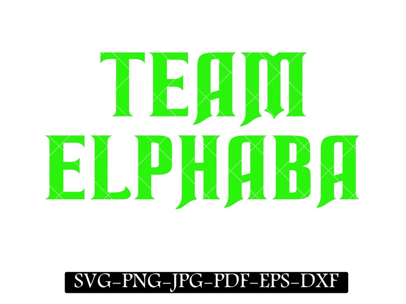 Team Elphaba, DIY Sticker, Iron-on Stencil File, Wicked Movie Wicked ...