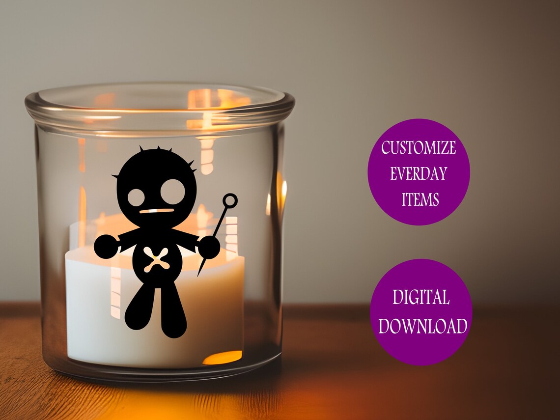 Voodoo SVG, Voodoo Doll Digital Download, DIY Decal, Occult Sticker ...