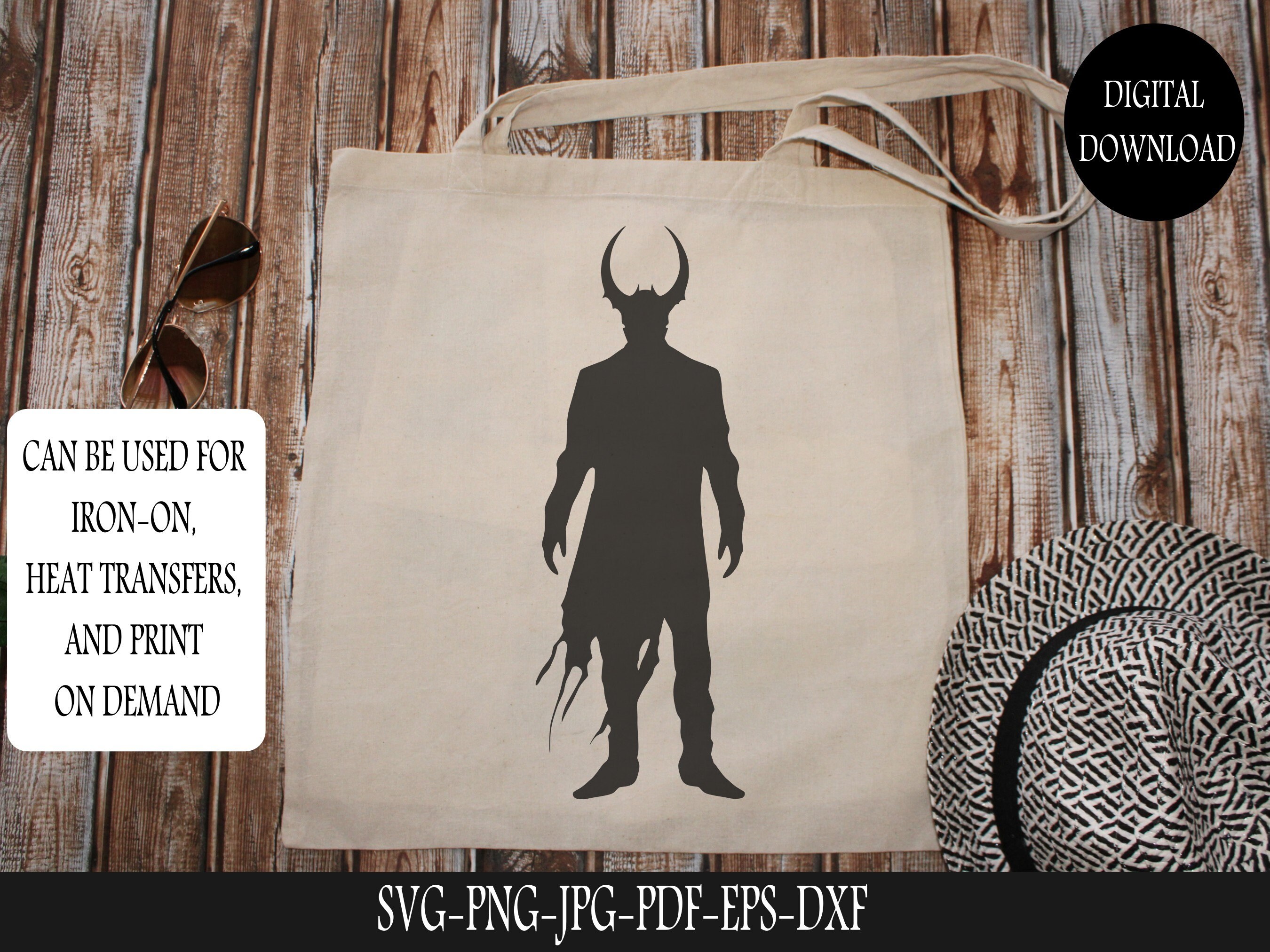 Demon Svg DIY Devil Graphic Devilish Art Edgy Crafting - Etsy