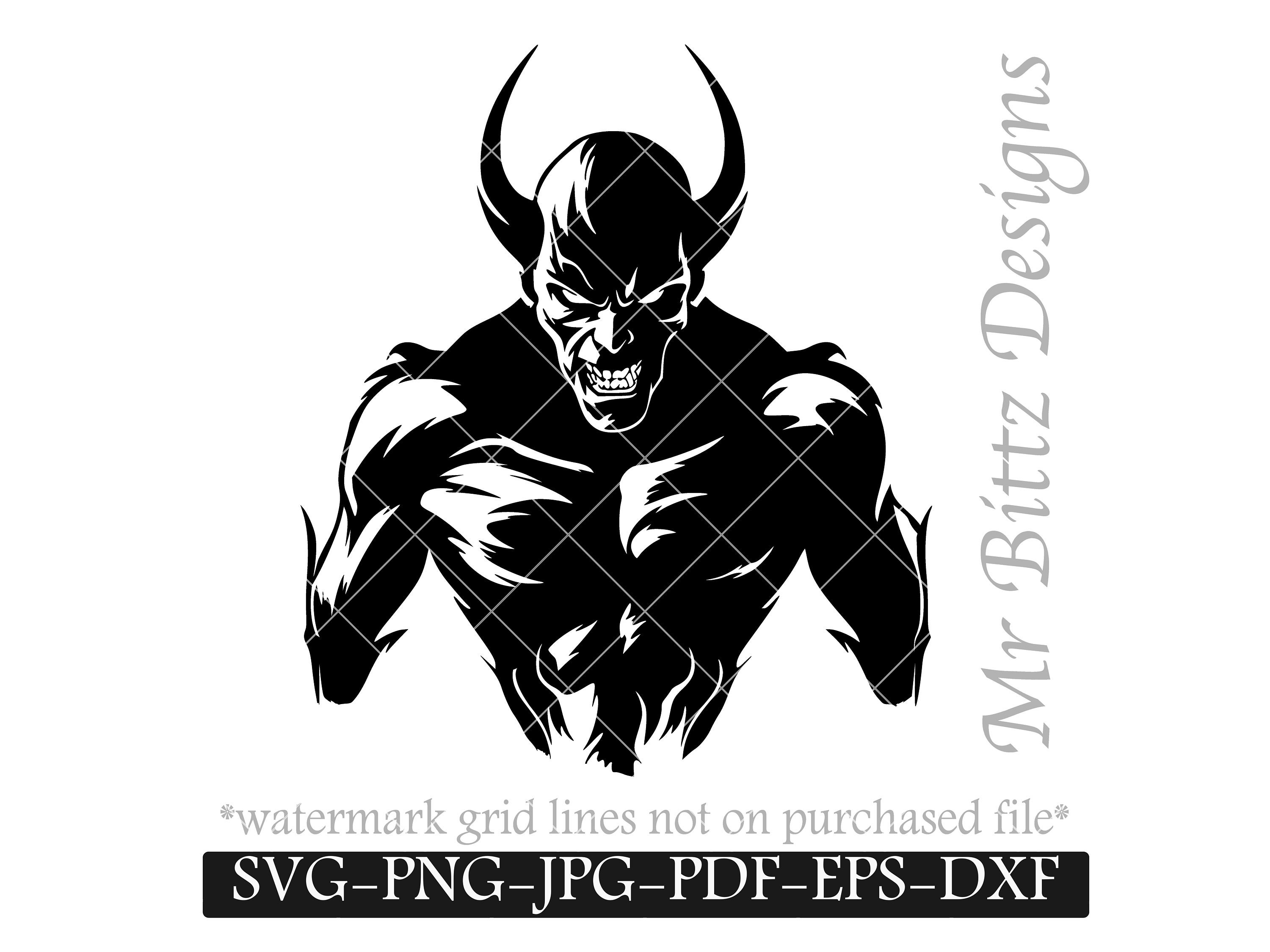 Demon Svg, DIY Devil Graphic, Devilish Art, Edgy Crafting, Cheeky Satan ...