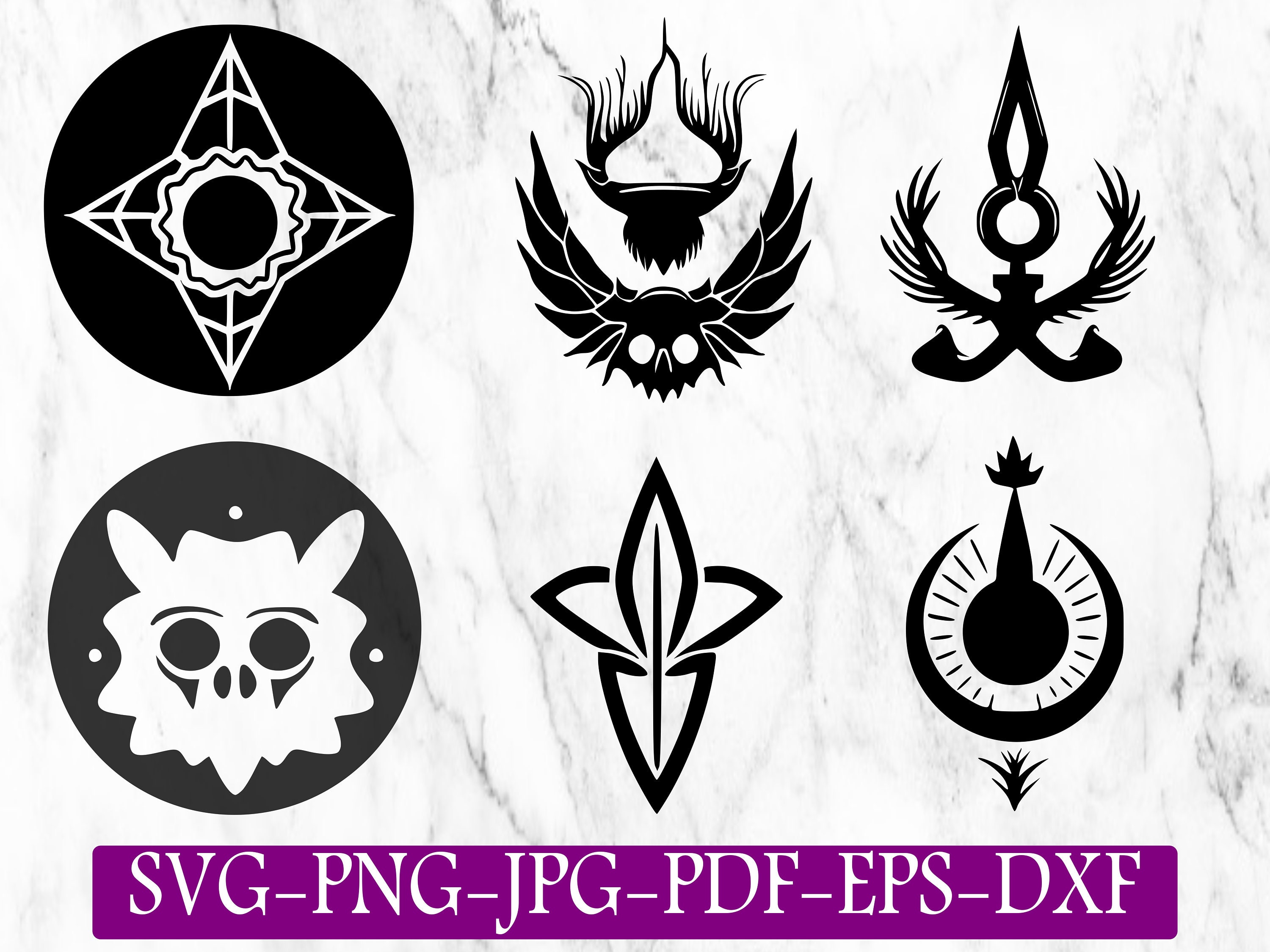 Witchcore Decor Symbols DIY Bundle Occult Aesthetics - Etsy