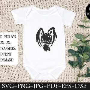 Bad Bunny SVG, Evil Rabbit Silhouette JPG, Creepy Cottontail EPS, Grim ...