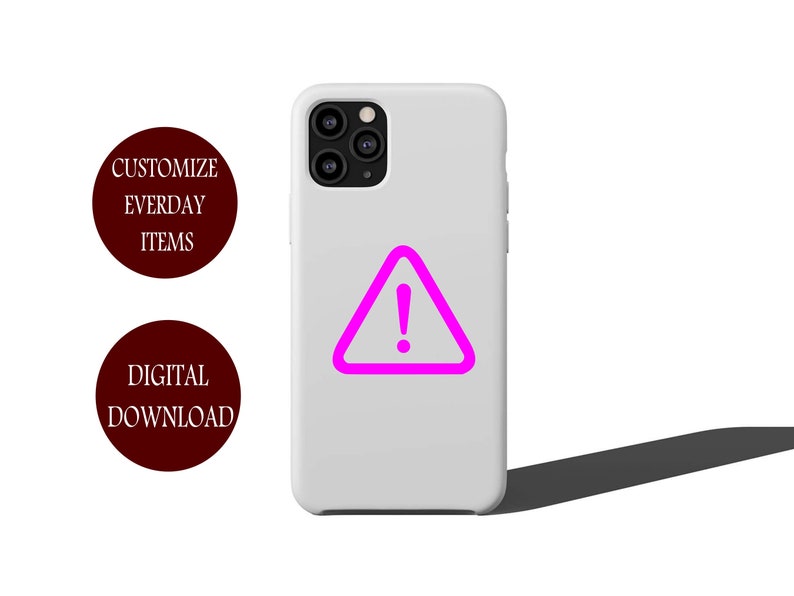 Danger Symbol SVG, DIY Decal, Caution Symbol, Digital Download, Cricut ...