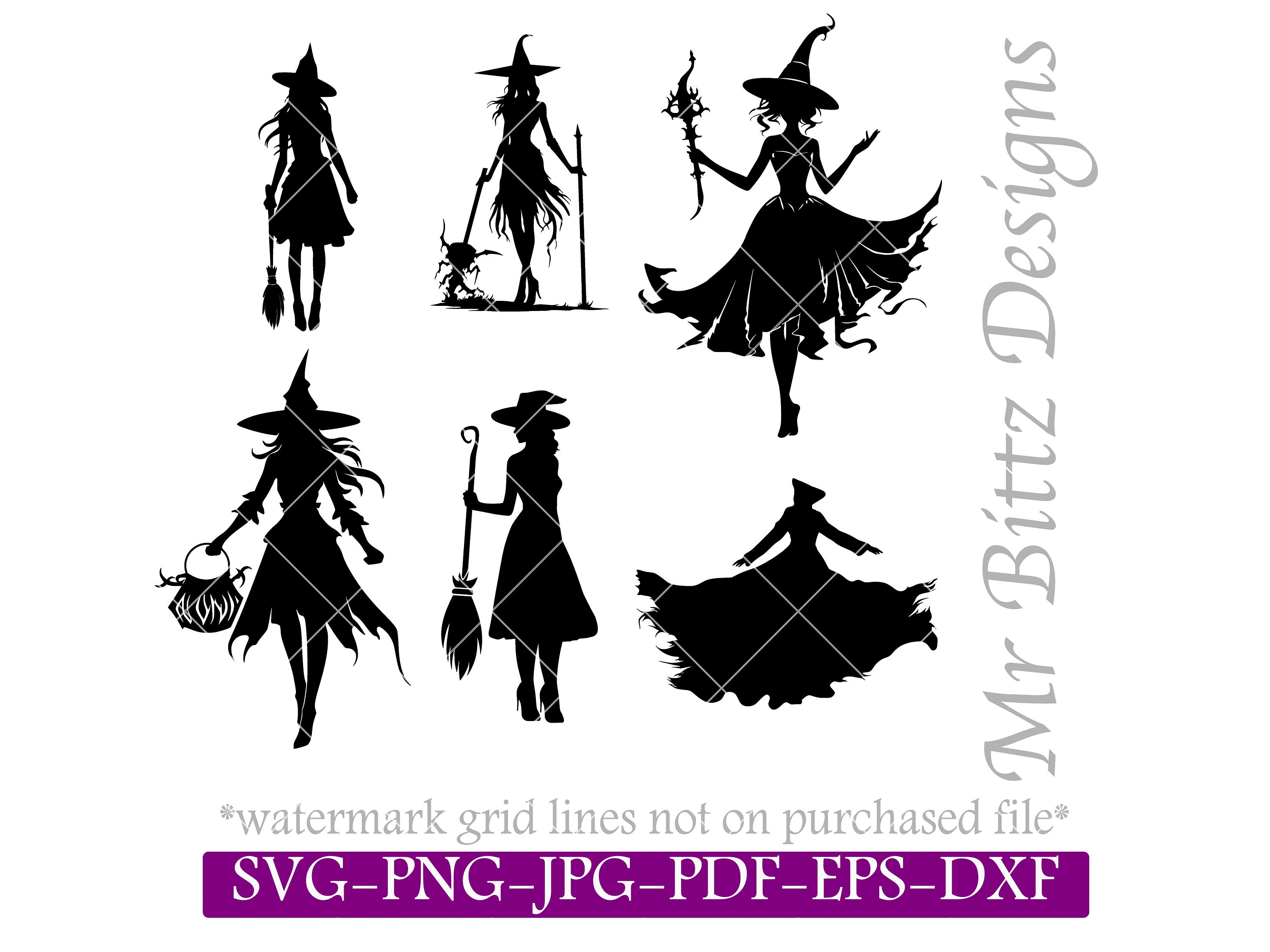 Witch SVG Bundle Witchcore DIY Transfer Sticker Witchy Iron - Etsy