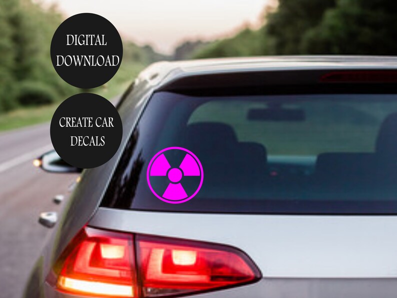 Radiation Symbol SVG, DIY Decal, Caution Symbol, Digital Download ...