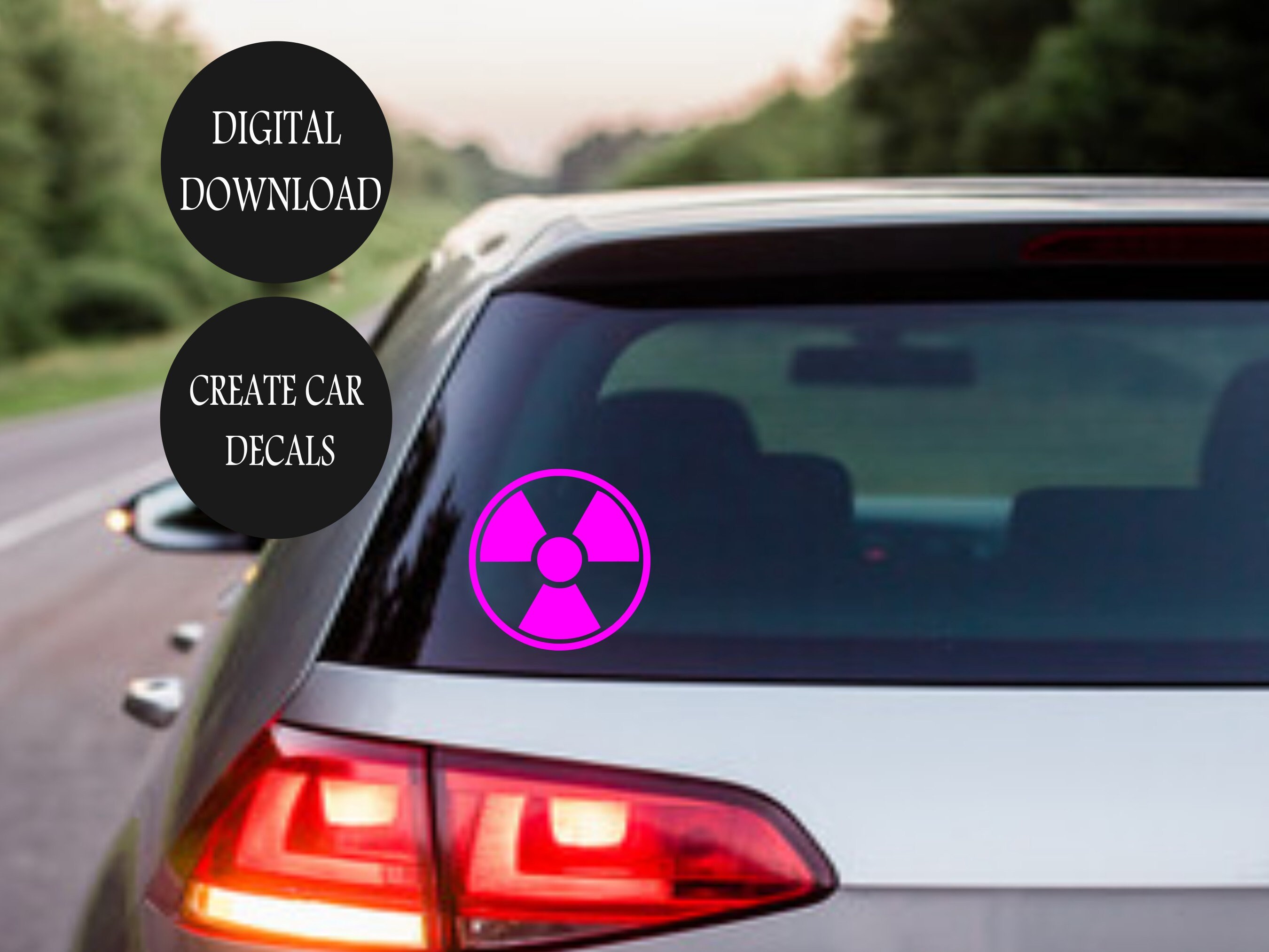 Radiation Symbol SVG, DIY Decal, Caution Symbol, Digital Download ...