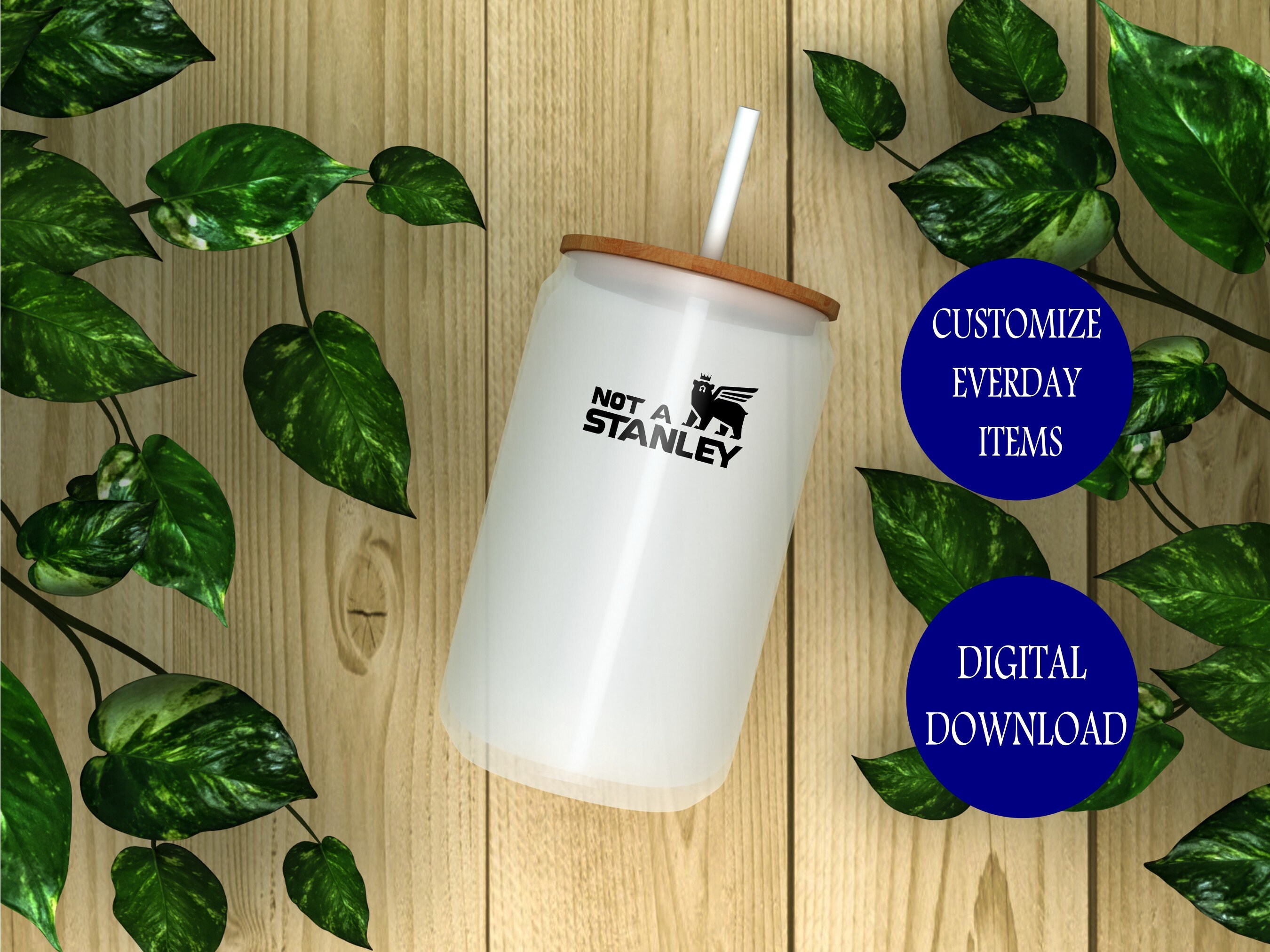 Not A Stanley SVG, DIY Sticker, Iron-on Stencil File, Stanley Cup ...