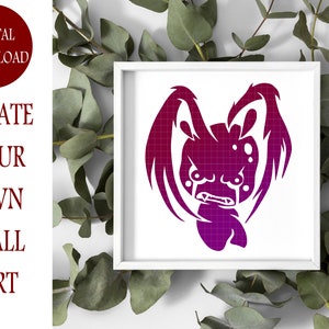 Bad Bunny SVG, Evil Rabbit Silhouette JPG, Creepy Cottontail EPS, Grim ...