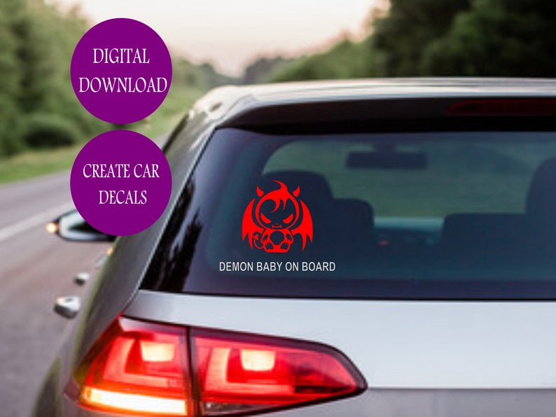 Demon Baby SVG, Digital Download, Dark Nursery Decor, Demonic Infant ...