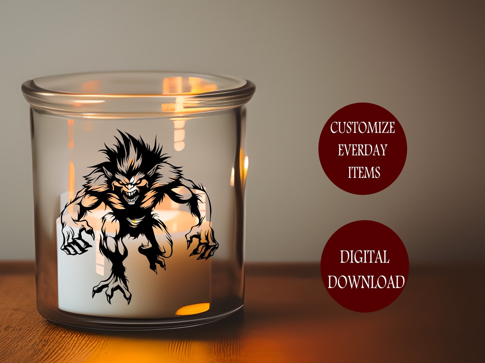 Troll SVG, Werewolf, Wolf Man, Ogre, Brute, Halloween Monster, Hairy ...