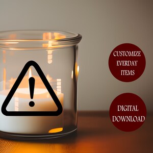 Danger Symbol SVG, DIY Decal, Caution Symbol, Digital Download, Cricut ...