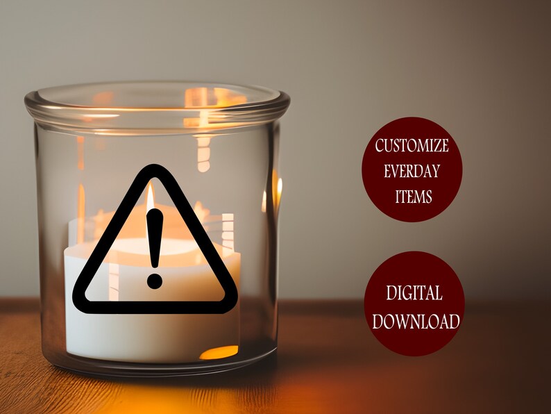 Danger Symbol SVG, DIY Decal, Caution Symbol, Digital Download, Cricut ...