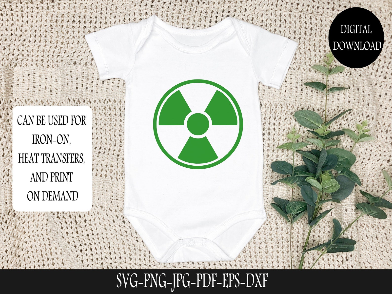 Radiation Symbol SVG, DIY Decal, Caution Symbol, Digital Download ...