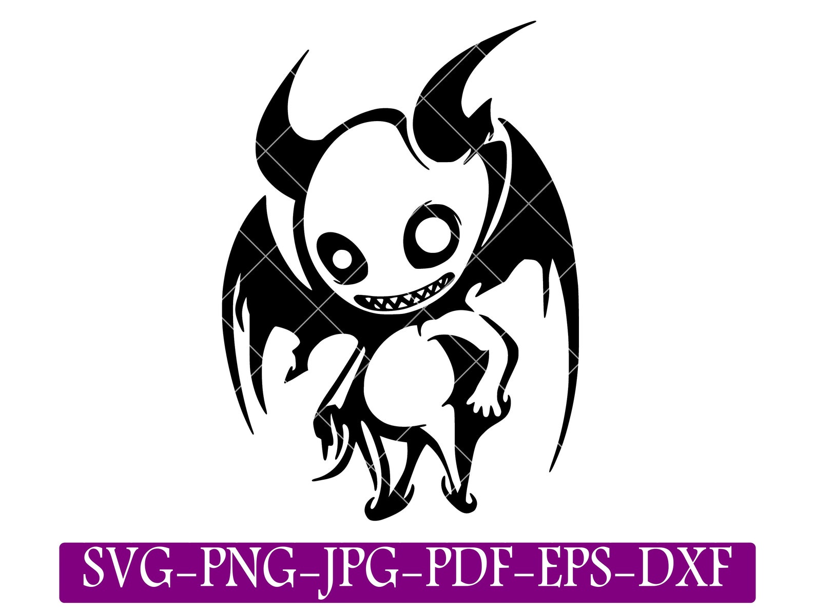 Imp Svg DIY Devil Graphic Devilish Art Edgy Crafting - Etsy