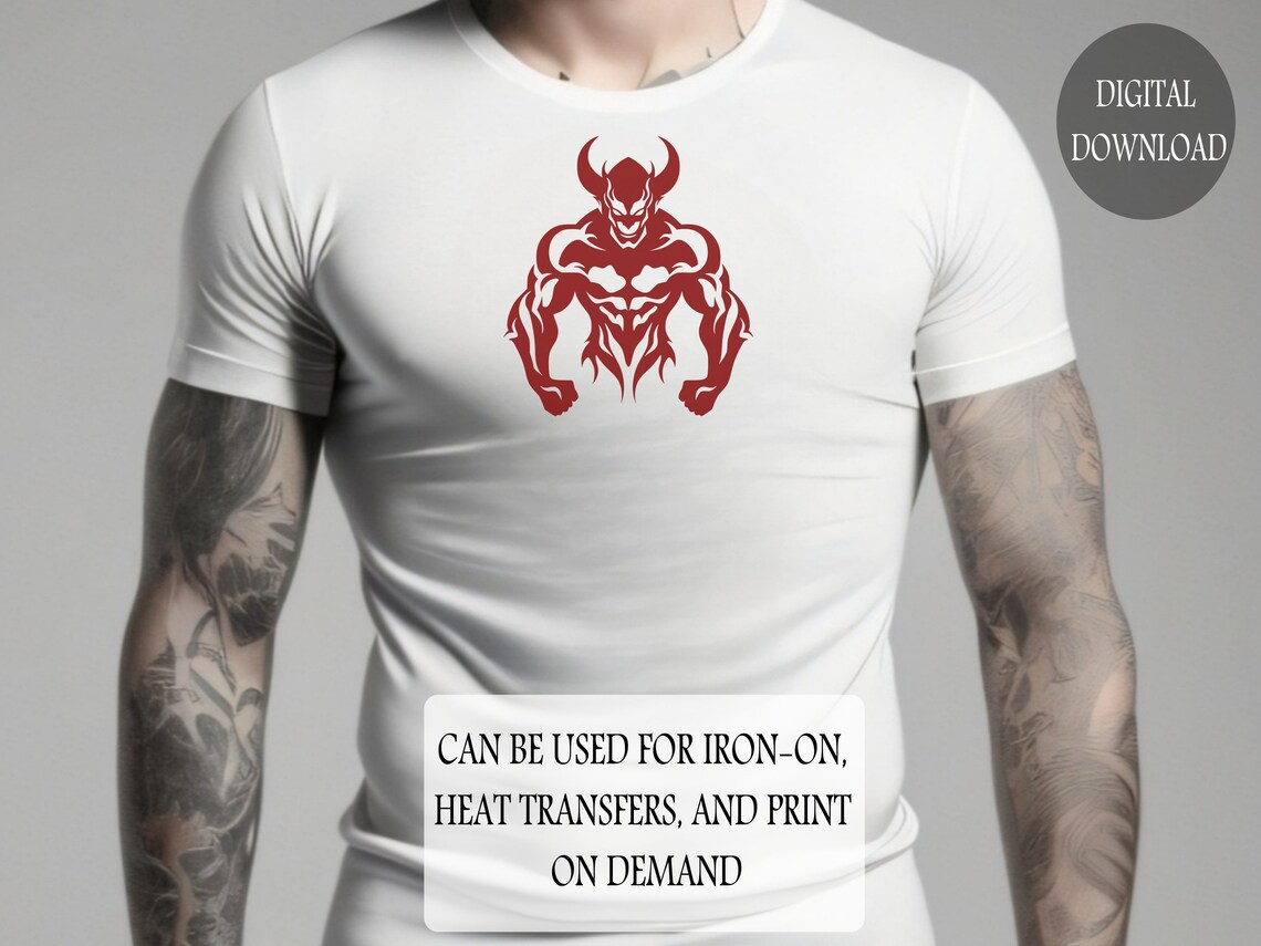 Demon Svg, DIY Devil Graphic, Devilish Art, Edgy Crafting, Cheeky Satan ...