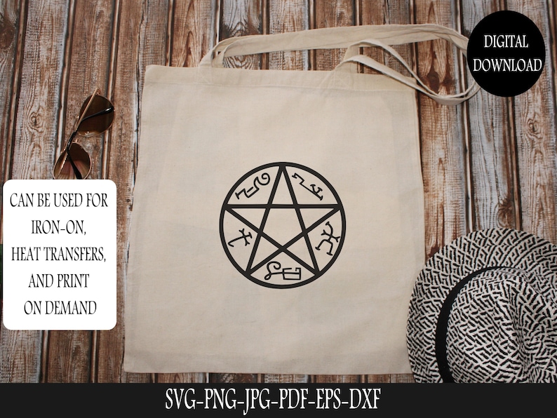 Demon Trap Symbol SVG, DIY Decal, Supernatural Symbol, Digital Download ...