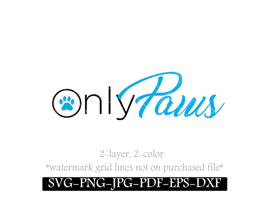 Onlypaws SVG, Only Paws DIY Sticker, Iron-on Stencil, Onlyfans Inspired ...
