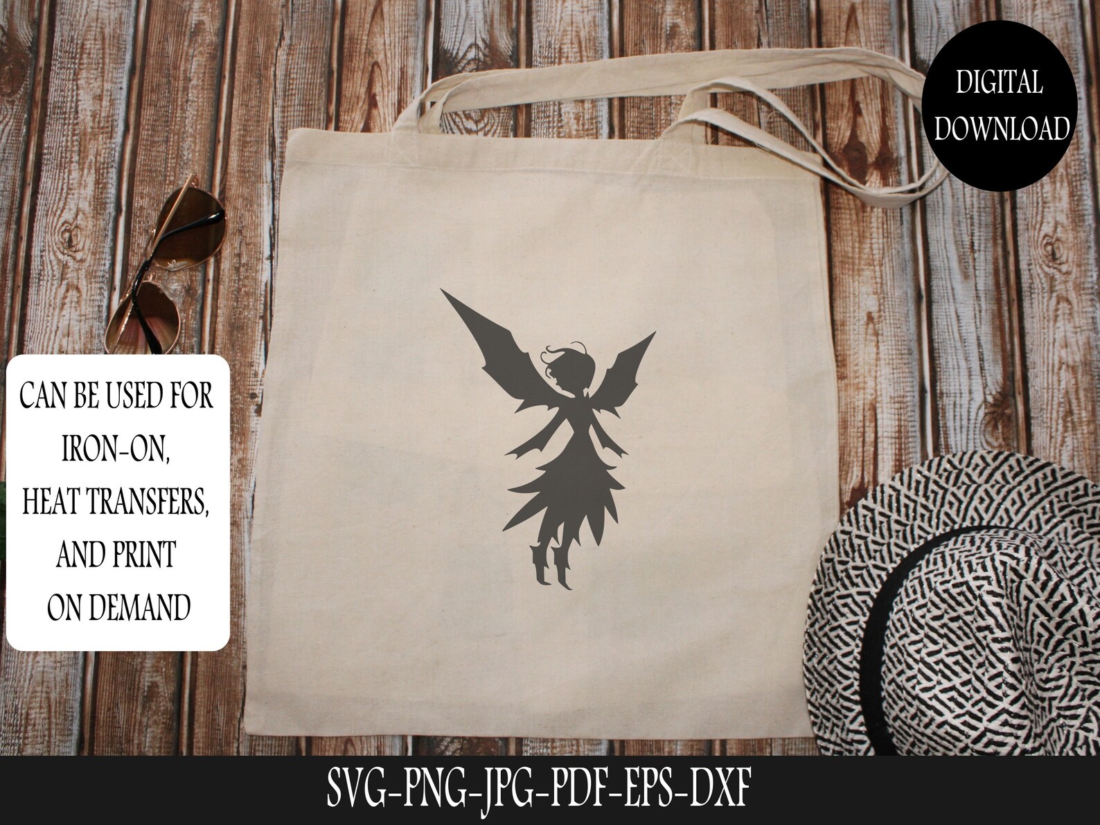 Dark Fairy SVG Evil Fairy Sprite Naiad Fae Faerie Pixie - Etsy