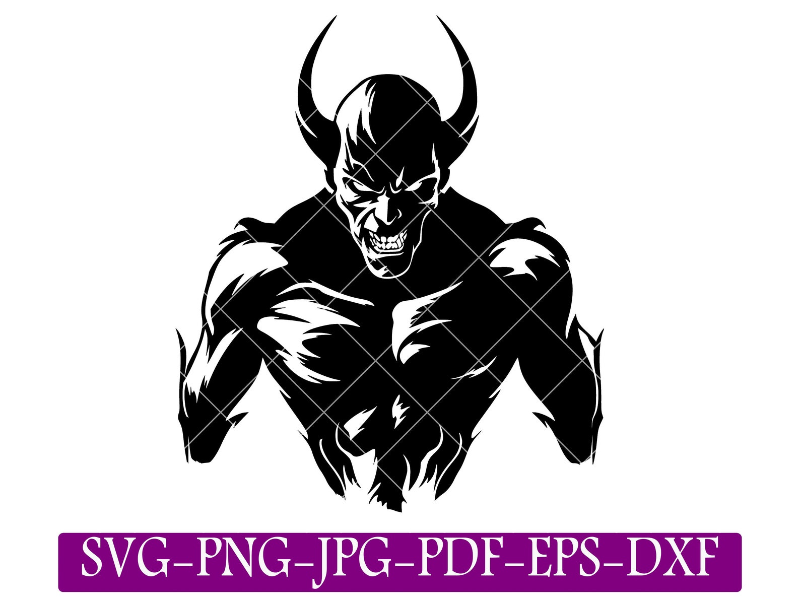 Demon Svg DIY Devil Graphic Devilish Art Edgy Crafting - Etsy