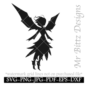 Dark Fairy SVG Evil Fairy Sprite Naiad Fae Faerie Pixie - Etsy