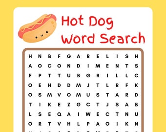 Waffle Word Search, Printable, Instant Download, PDF - Etsy