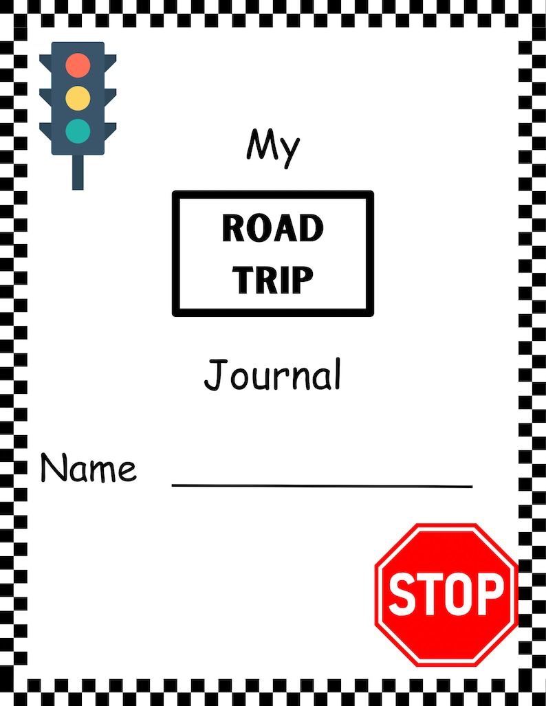 Road Trip Journal, Perfect for Long Trips, Printable, PDF - Etsy