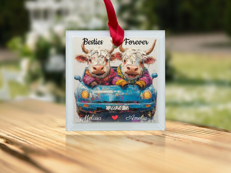 Personalized Highland Cow Bestie Custom Better Together Friends Gang ...