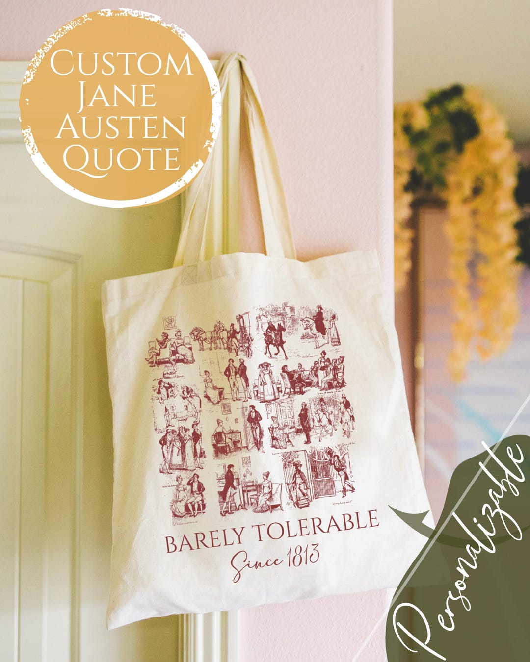 Pride and Prejudice Merch Jane Austen Book Lover Gift Pemberley Society ...