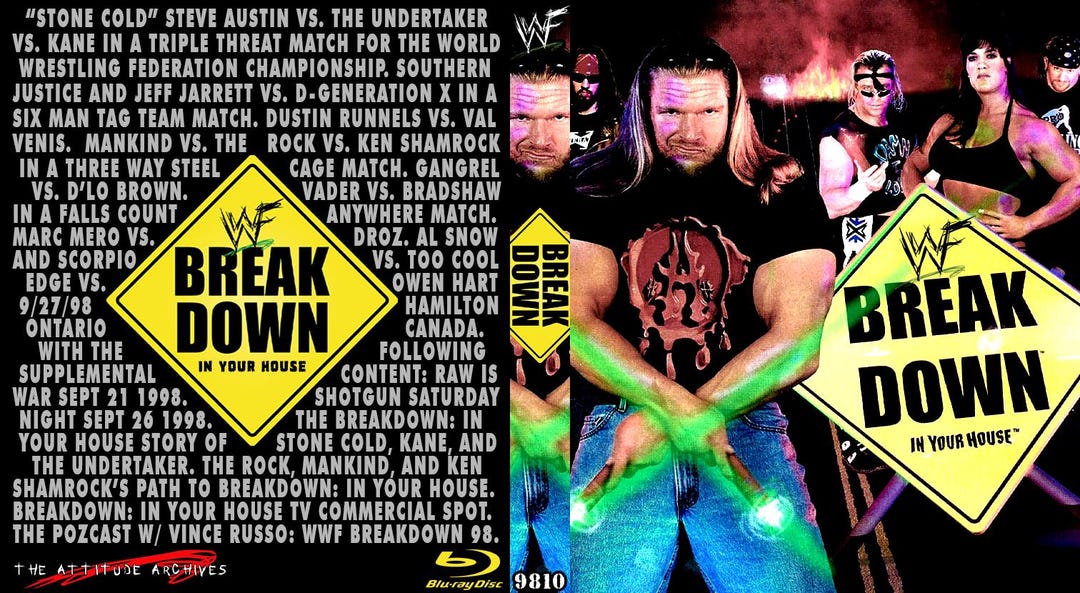 WWF Breakdown 1998 Blu Ray - Etsy