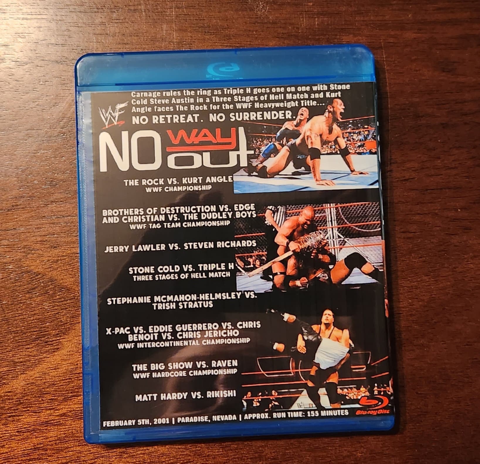 WWF No Way Out 2001 Blu Ray - Etsy