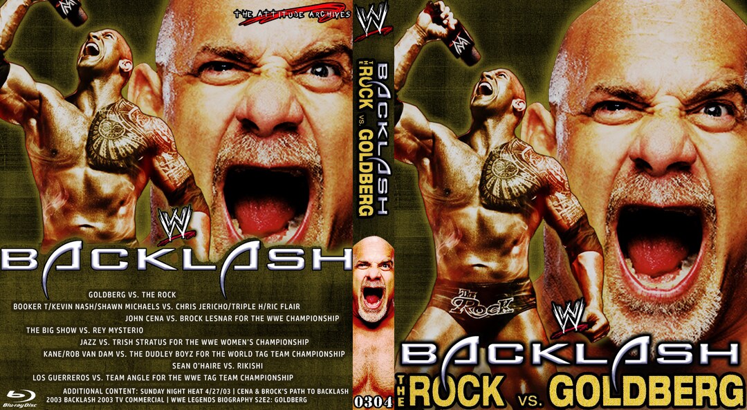 WWF Backlash 2003 Blu Ray - Etsy